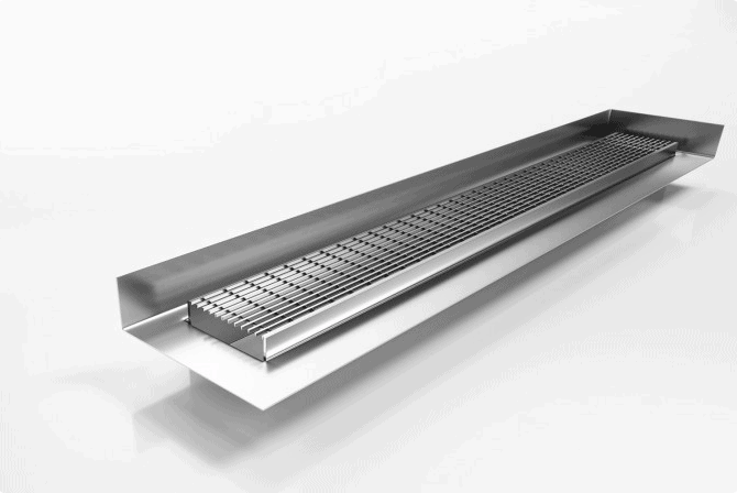 Stormtech Custom Channel with Tiling Flange | The WaterStop Shop